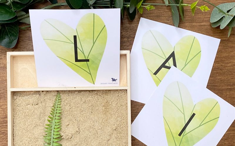 FREE LEAF ALPHABET CARDS
